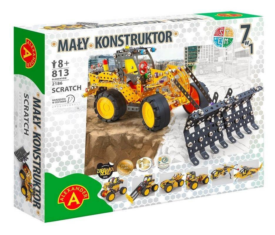 Mały Konstruktor 7w1 - Scratch ALEX - Sklep 3xk.pl